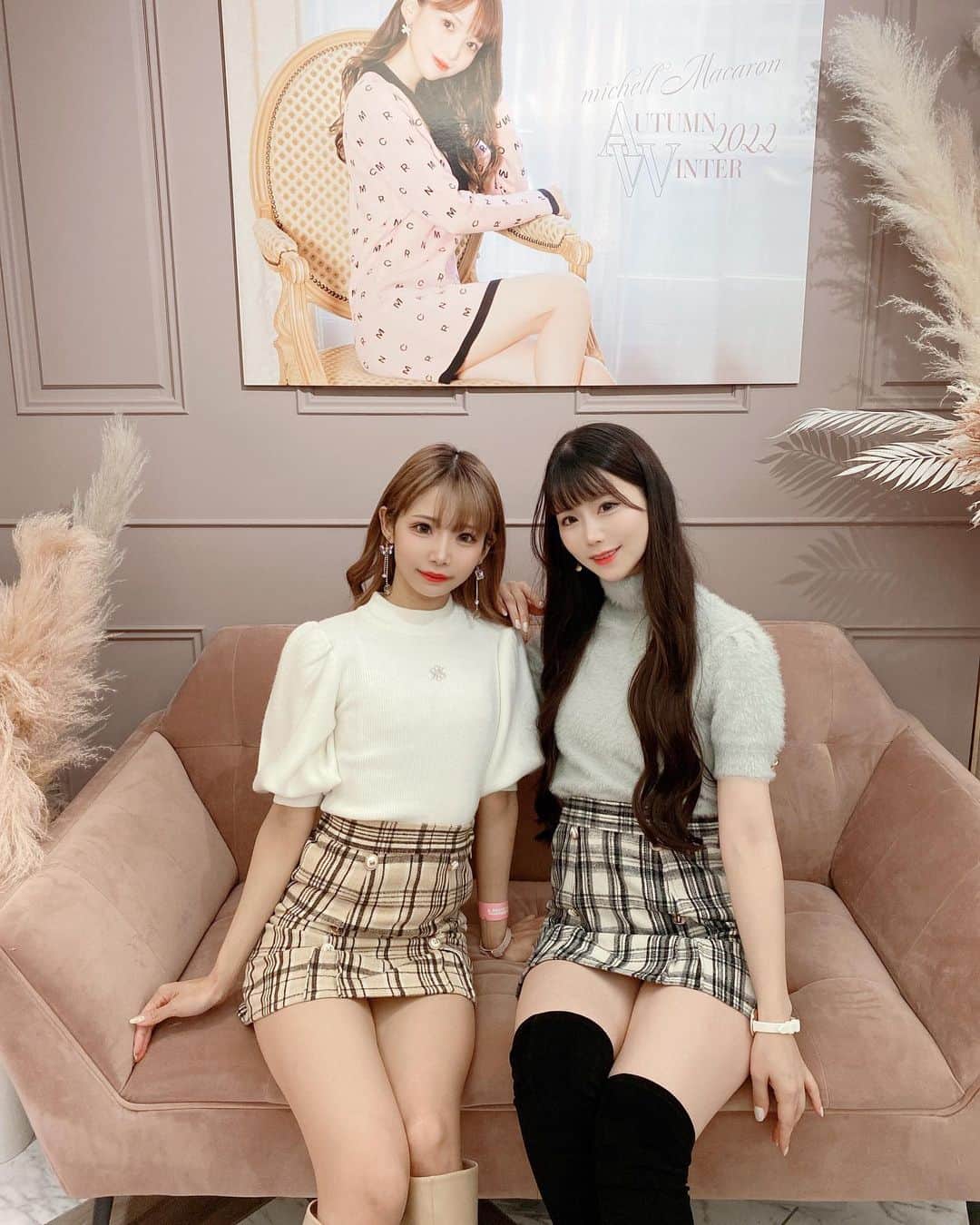 姫宮まほれさんのインスタグラム写真 - (姫宮まほれInstagram)「michell Macaron♡新作POPUP🧸 くるるんに誘ってもらって一緒に 展示会に行ってきた💕 ...