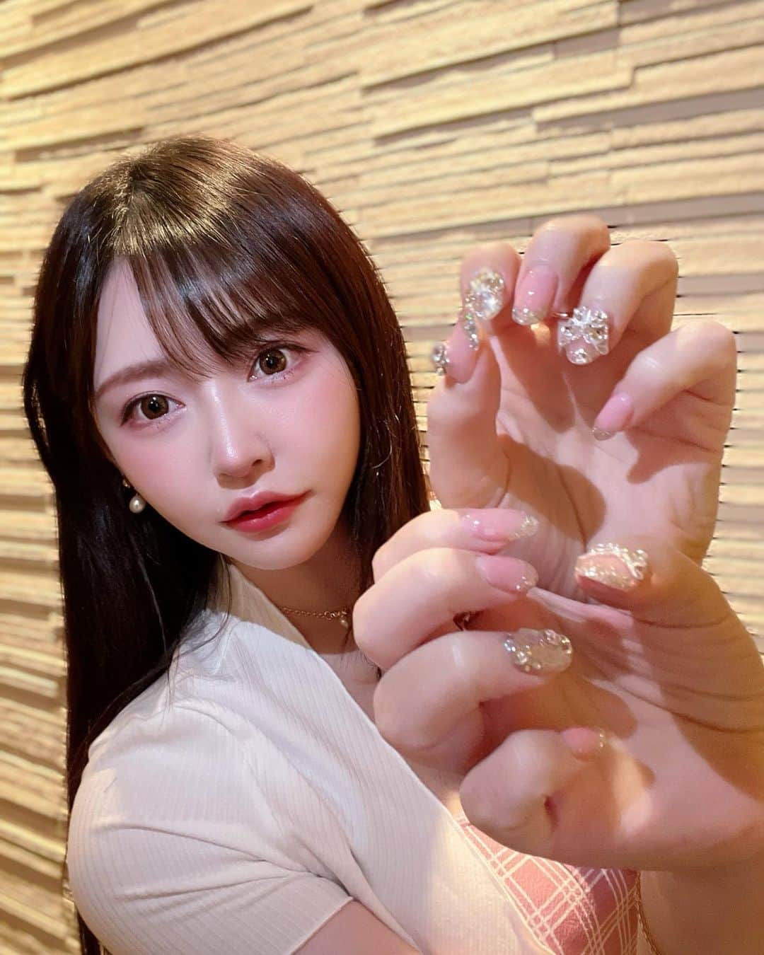 Rinkaさんのインスタグラム写真 Rinkainstagram 「🕊🏹🤍 一個前の セルフネイル 💅♡ ドラマとかアニメ見