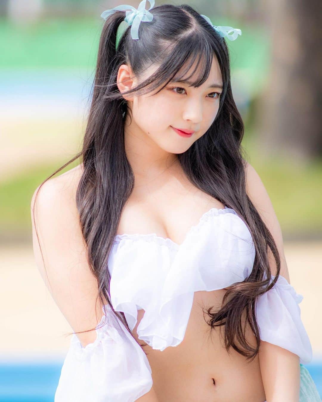 篠原ののかさんのインスタグラム写真 - (篠原ののかInstagram)「むっちりむちむちやで😇😇😇 #idol #kissbee #近代麻雀水着祭2022 #しらこばと水上公園 #グラビア ...