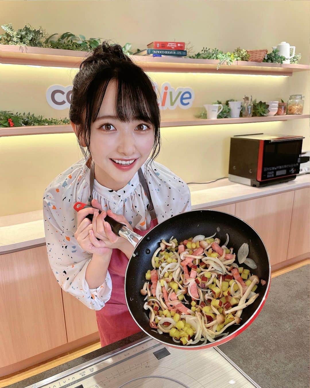 石田千穂さんのインスタグラム写真 - (石田千穂Instagram)「cookpadLive「せとうちほんぬごはん」ありがとうございました！ 今回は徳島県の鳴門金時を使った「さつまいもチーズ ...