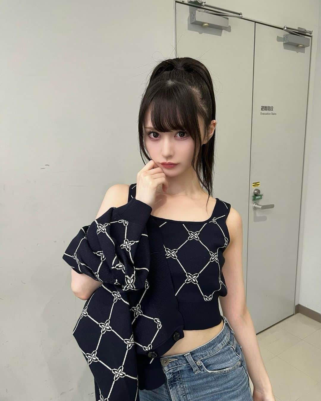 山本望叶さんのインスタグラム写真 - (山本望叶Instagram)「ど？🐰 #ootd #code #コーデ #emoda #gyda #ポニーテール」9月29日 21時11分 ...