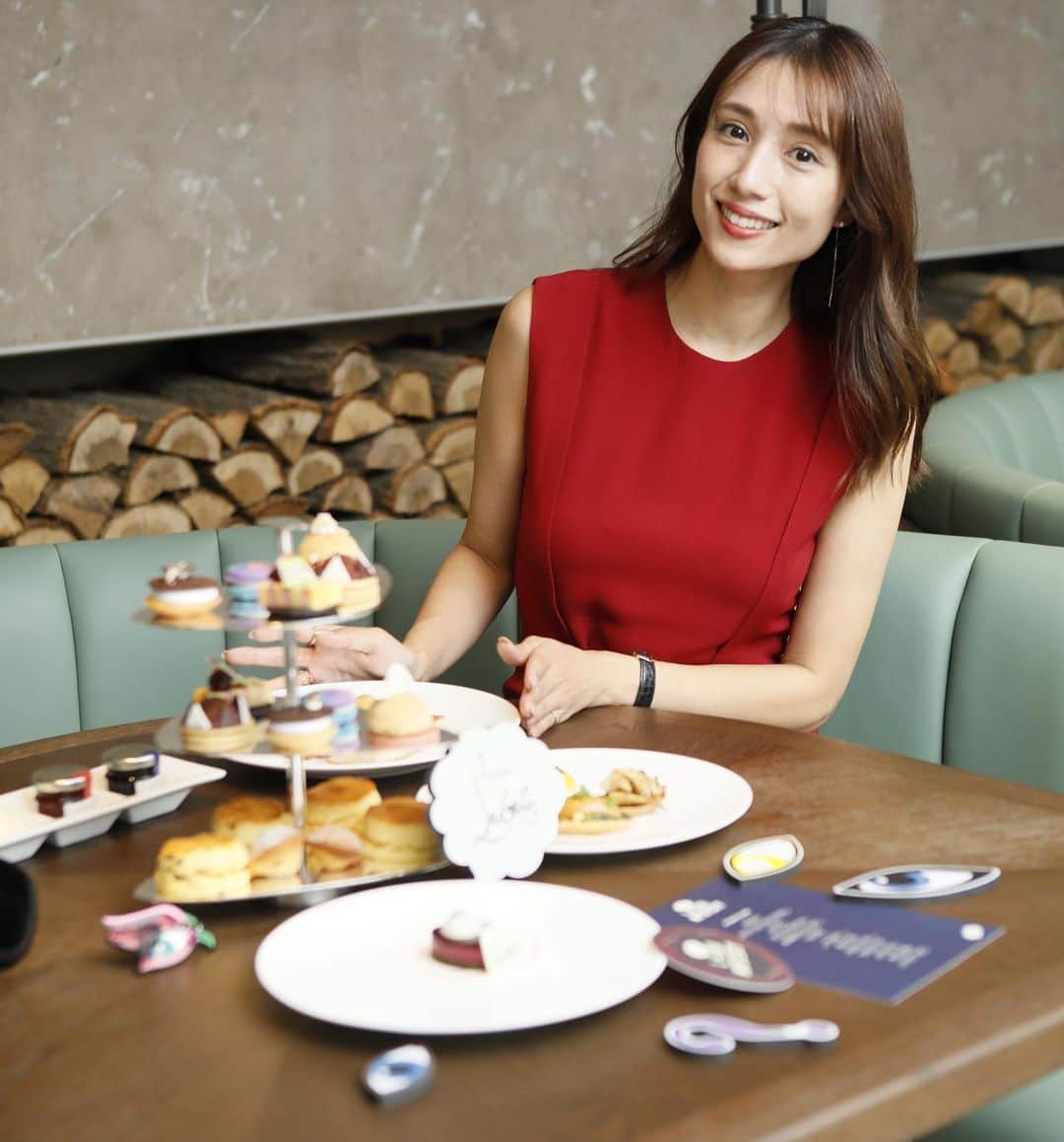 広瀬未花さんのインスタグラム写真 - (広瀬未花Instagram)「LOUBI MYSTERY AFTERNOON TEA🫖🍰 10/6(木)〜11/30(水)まで、 クリスチャン ルブタン ...