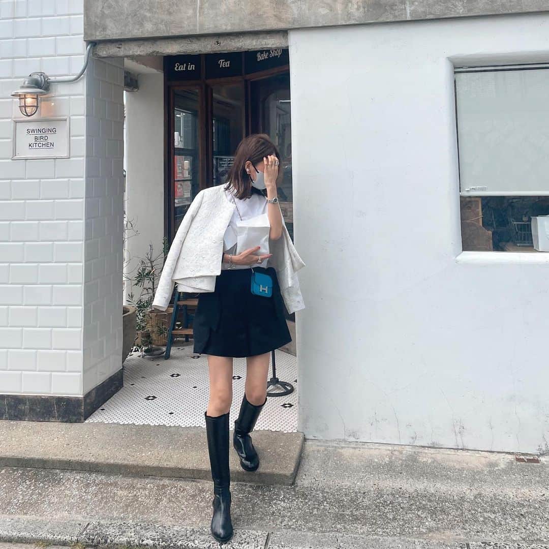 堀江直美さんのインスタグラム写真 - (堀江直美Instagram)「HIANDの定番大人気SET🤍 ジャケットは真夏以外大活躍！着るたびに ...