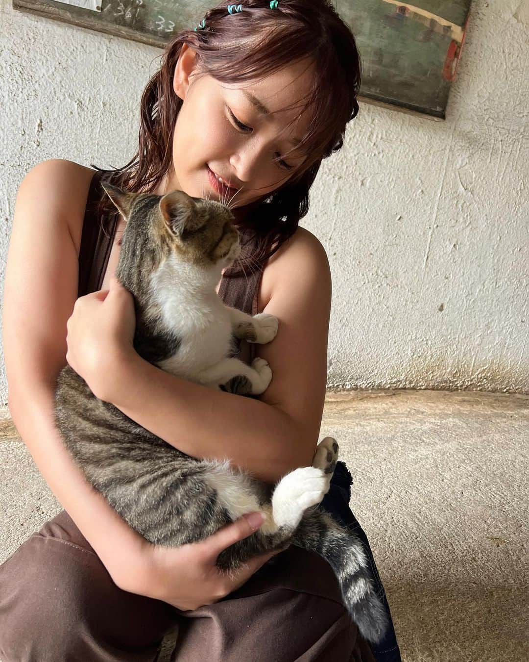 柳瀬さきさんのインスタグラム写真 - (柳瀬さきInstagram)「にゃん🐈 『やっぱり乳がすき』 オフショット🤭」11月11日 21時09 ...