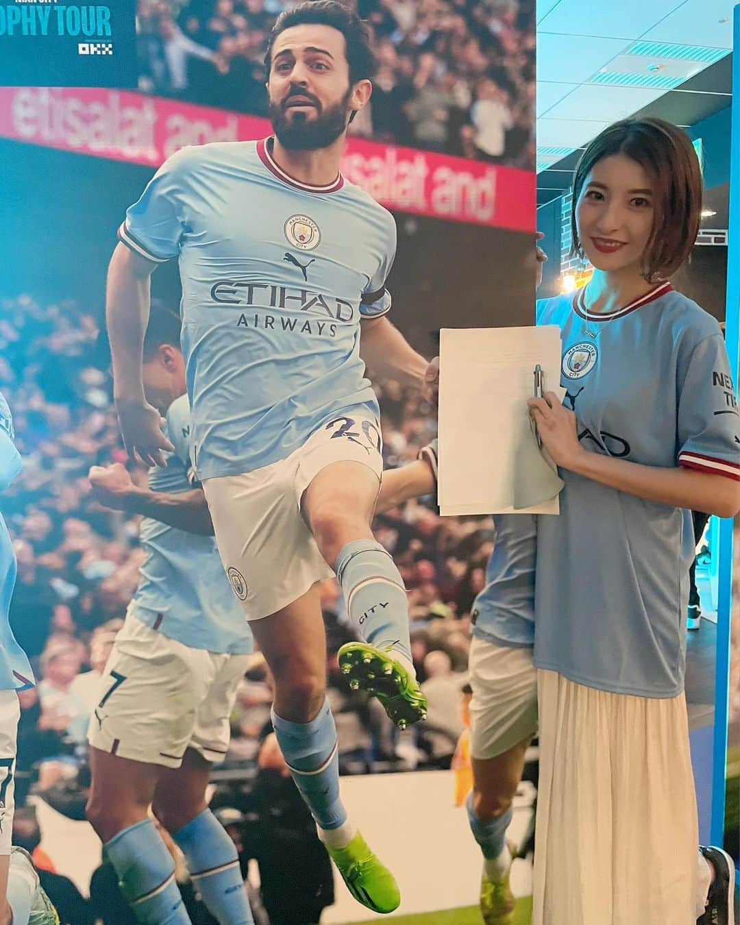 木村好珠さんのインスタグラム写真 - (木村好珠Instagram)「Manchester City トロフィーツアー🏆へようこそ💙 MCさせて頂きました ずっと観てたよーーーショーン・ライト ...
