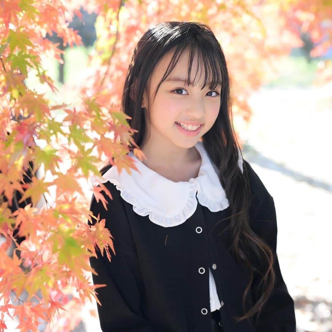 喜島結乃さんのインスタグラム写真 - (喜島結乃Instagram)「♡yuno♡ ㅤㅤㅤㅤㅤㅤㅤㅤㅤㅤㅤㅤㅤ 紅葉🍁 もみじ煎餅食べたいなぁ🍁 ️ 明日はお休み ️ 楽しみな1日 ̈*♡ ...