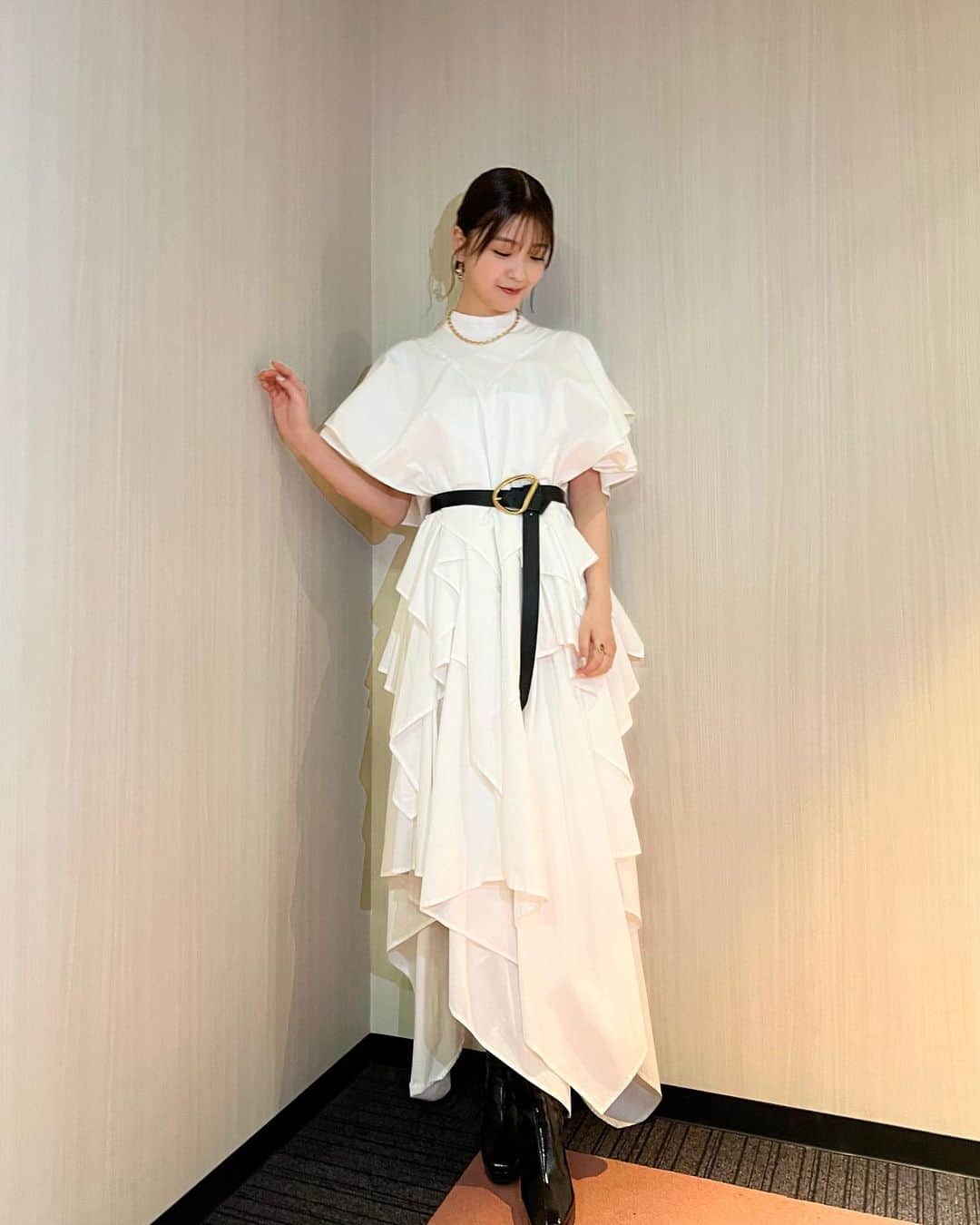 工藤美桜さんのインスタグラム写真 - (工藤美桜Instagram)「ドレス @atsushi.nakashima @the.pr_ ブーツ ...