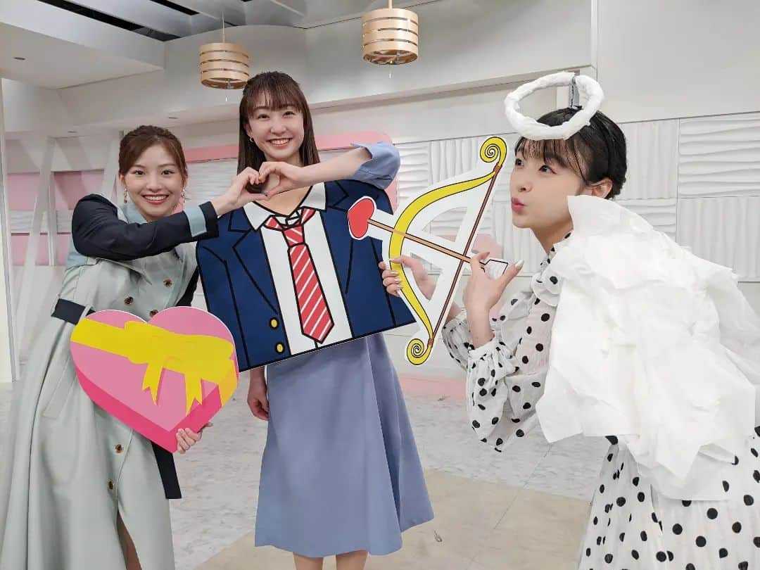 米澤かおりさんのインスタグラム写真 - (米澤かおりInstagram)「. 恋のキューピッド💘 #Oha4 #おはよん #おはトク #日本テレビ #キューピッド #バレンタイン #セント ...