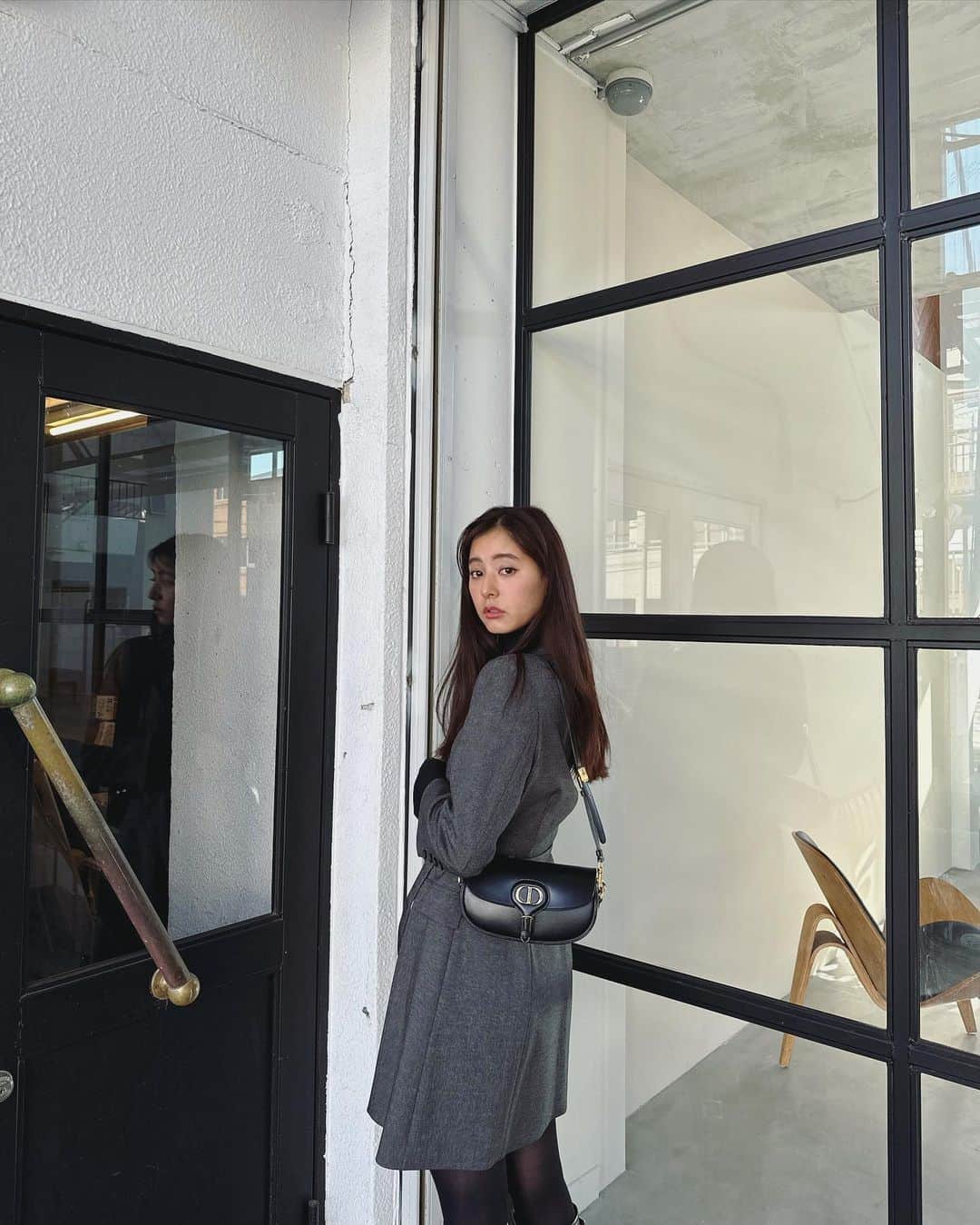 新木優子さんのインスタグラム写真 - (新木優子Instagram)「私服 coat : @clane_official dress : @snidel_official shoes ...