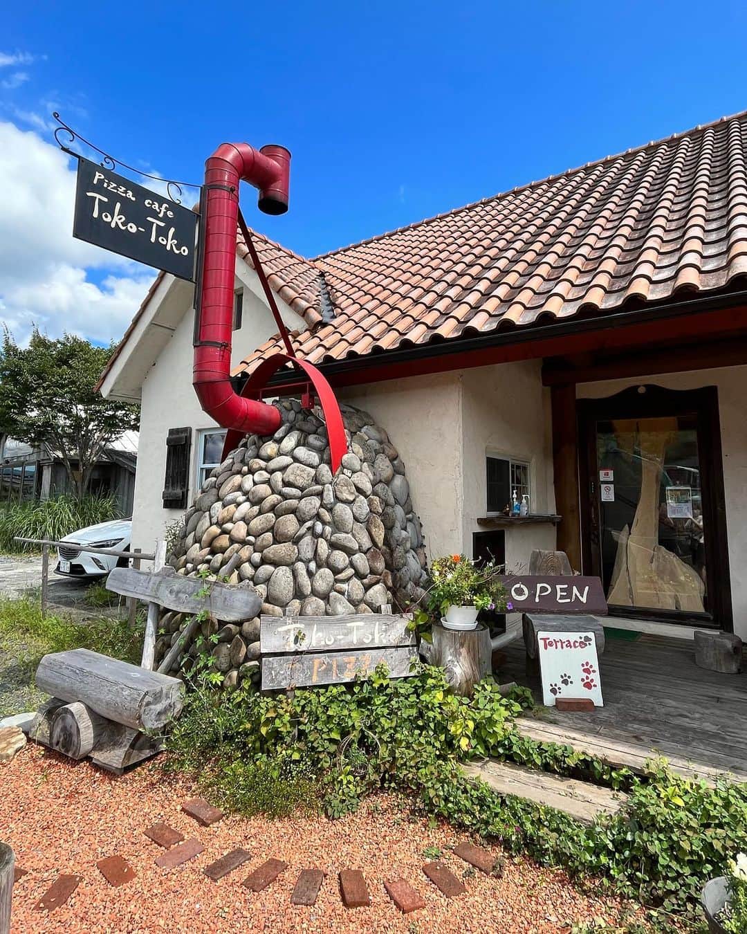 あいりさんのインスタグラム写真 - (あいりInstagram)「przacafe toko-poko 🍕 キャンプ帰りに寄った 京都の京北に ...