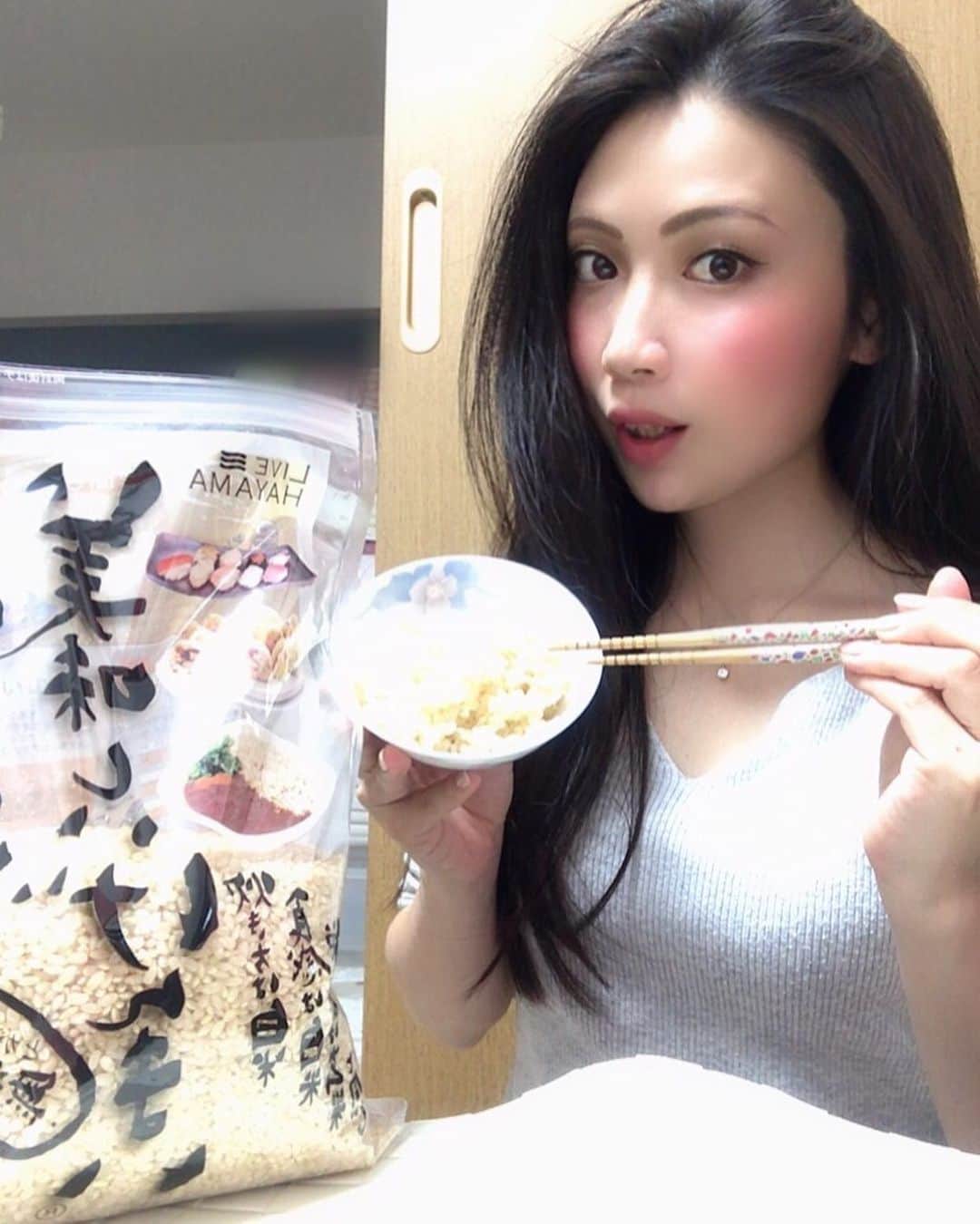 mahoさんのインスタグラム写真 - (mahoInstagram)「(*´꒳`*)🌸横にスワイプしてね👉 。 先日#玄米 がなくなったので ...