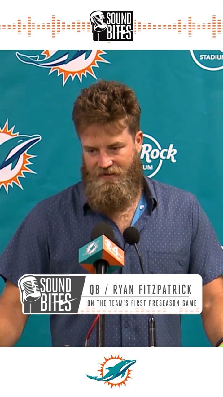 マイアミ・ドルフィンズさんのインスタグラム動画 - (マイアミ・ドルフィンズInstagram)「Ryan Fitzpatrick ...