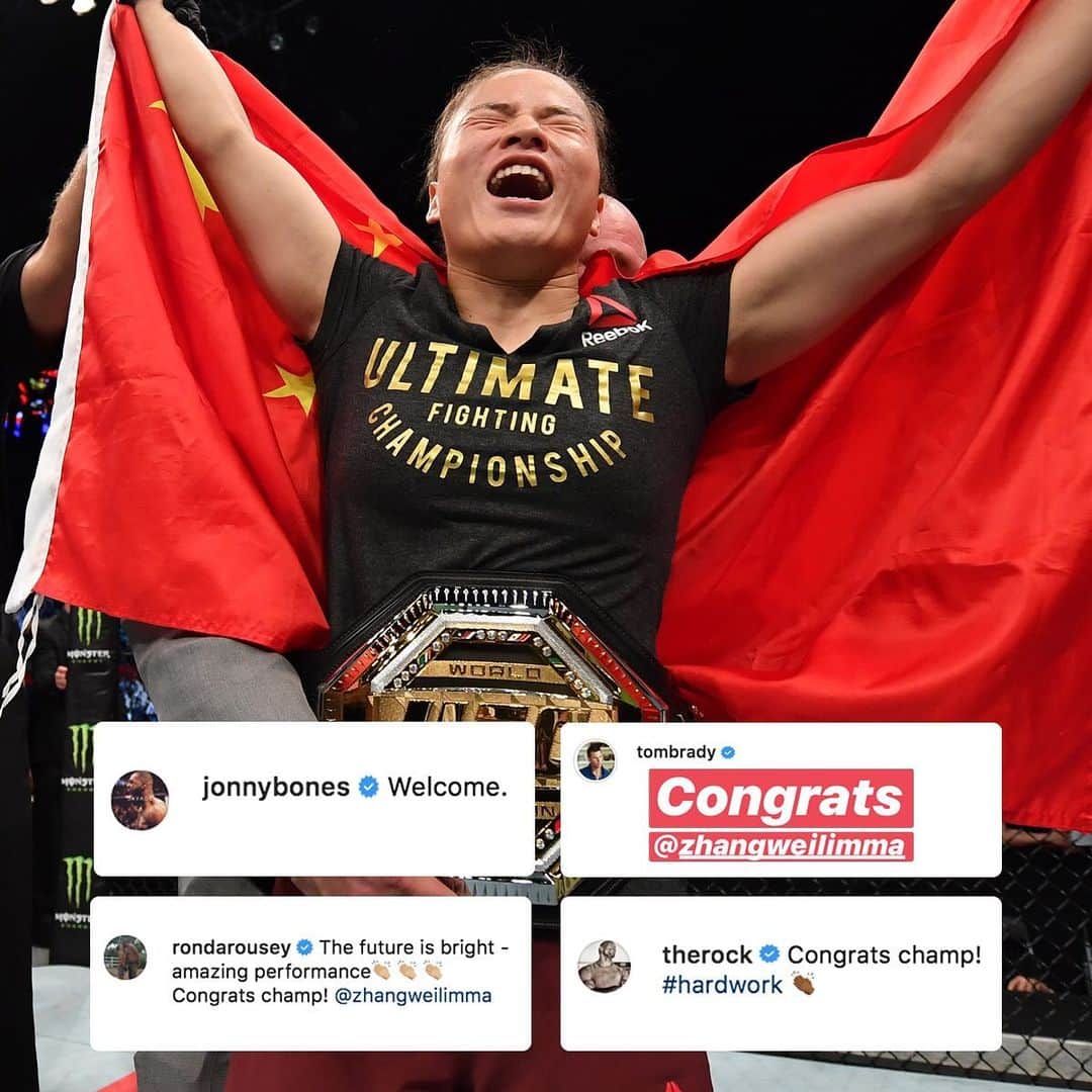 UFCさんのインスタグラム写真 - (UFCInstagram)「Zhang’s fan base is growing 📶」9月2日 2時 ...