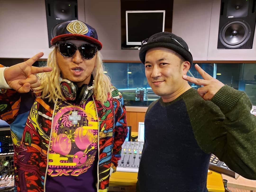 Dj Kooさんのインスタグラム写真 Dj Kooinstagram 「fm Fuji ラジオゲストにライブ制作pのjungoさん登場
