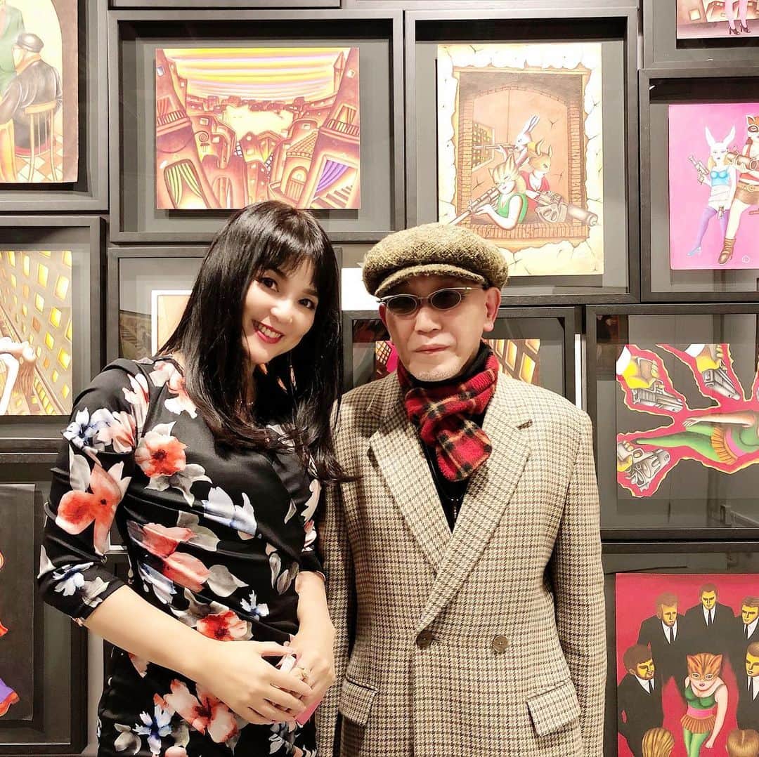 加藤美佐子さんのインスタグラム写真 - (加藤美佐子Instagram)「【原宿のレジェンド・79 歳の現代アーティスト #MOMOYAMA個展 「Origin」】 お誘い頂きレセプションにお ...