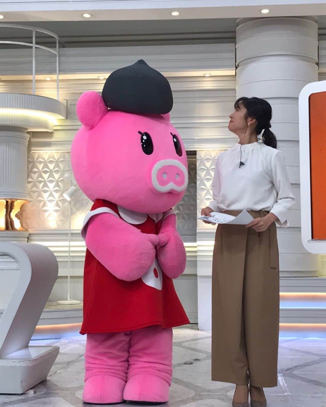 TBS「Nスタ」さんのインスタグラム写真 - (TBS「Nスタ」Instagram)「ブーナ コレクション💕 ブーナが 黒柳徹子さんのたまねぎヘアーに！！ #ブーナ #boona #小林由未子 ...