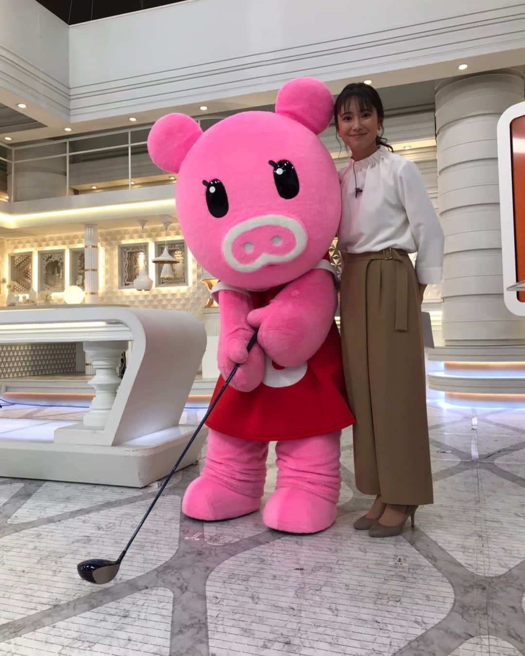 TBS「Nスタ」さんのインスタグラム写真 - (TBS「Nスタ」Instagram)「ブーナ コレクション💕 #ブーナ #boona #小林由未子 #ゴルフ #tbs #Nスタ」3月16日 ...