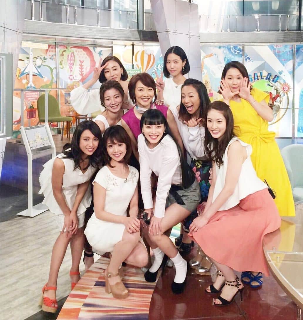 広瀬未花さんのインスタグラム写真 - (広瀬未花Instagram)「昨日の旅サラダは、ガールズ8期勢揃いでした ️ アキさんとミカさんとヒロドちゃんも女子勢揃い ️ #旅サラダ #旅サラダ ...