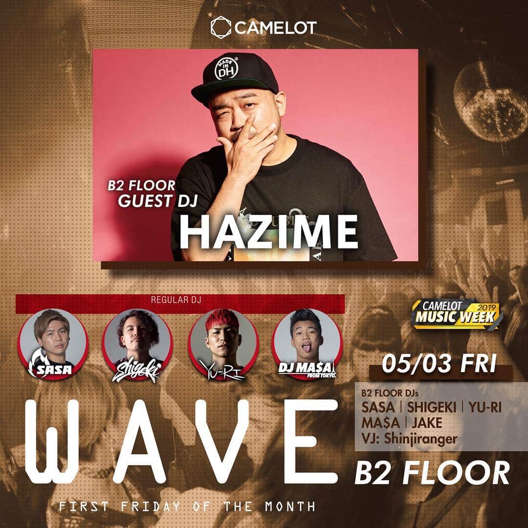 DJ HAZIMEさんのインスタグラム写真 - (DJ HAZIMEInstagram)「Tonight🔥 毎月第1金曜日レギュラー ...