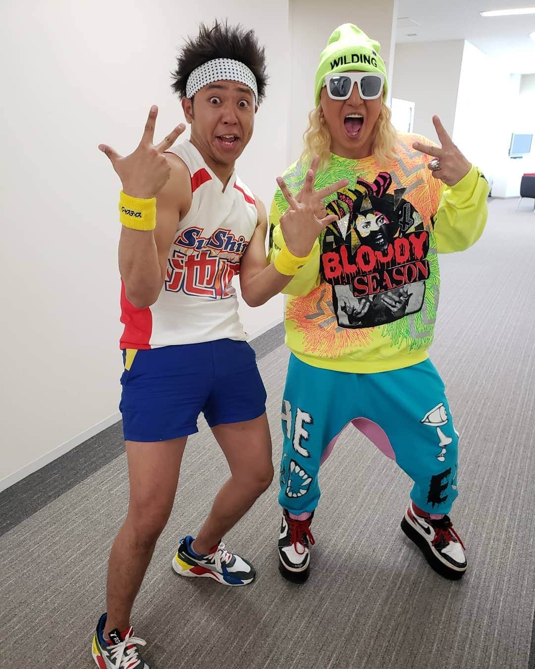 Dj Kooさんのインスタグラム写真 Dj Kooinstagram 「久々！！サンシャイン池崎くんと遭遇！！局の通路にも関わらずお互い
