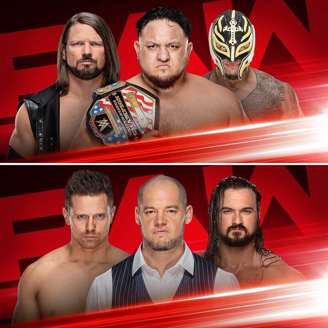 WWEさんのインスタグラム写真 - (WWEInstagram)「Tonight on #RAW, Two HUGE Triple ...