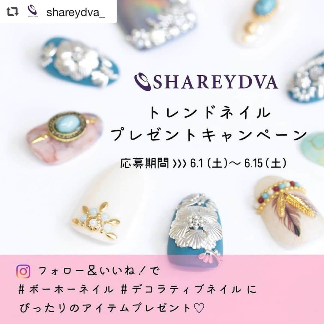 ネイルショップTATさんのインスタグラム写真 - (ネイルショップTATInstagram)「SHAREYDVAアカウントにて キャンペーン開催中🧚‍♀️ ・ トレンドアートができる アート ...