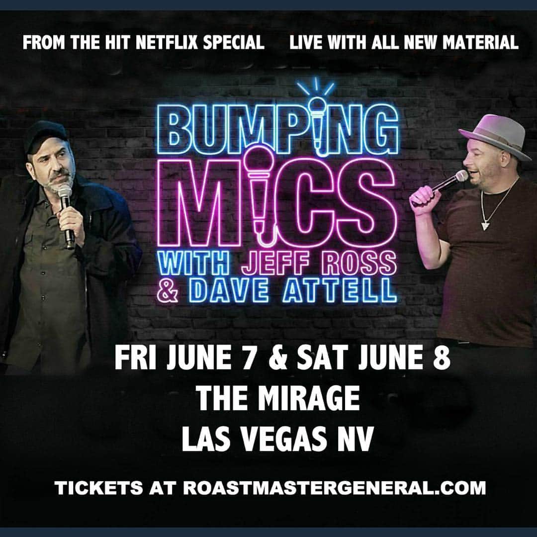 ジェフリー・ロスさんのインスタグラム写真 - (ジェフリー・ロスInstagram)「#BumpingMics LIVE in Vegas this weekend. Anything can ...