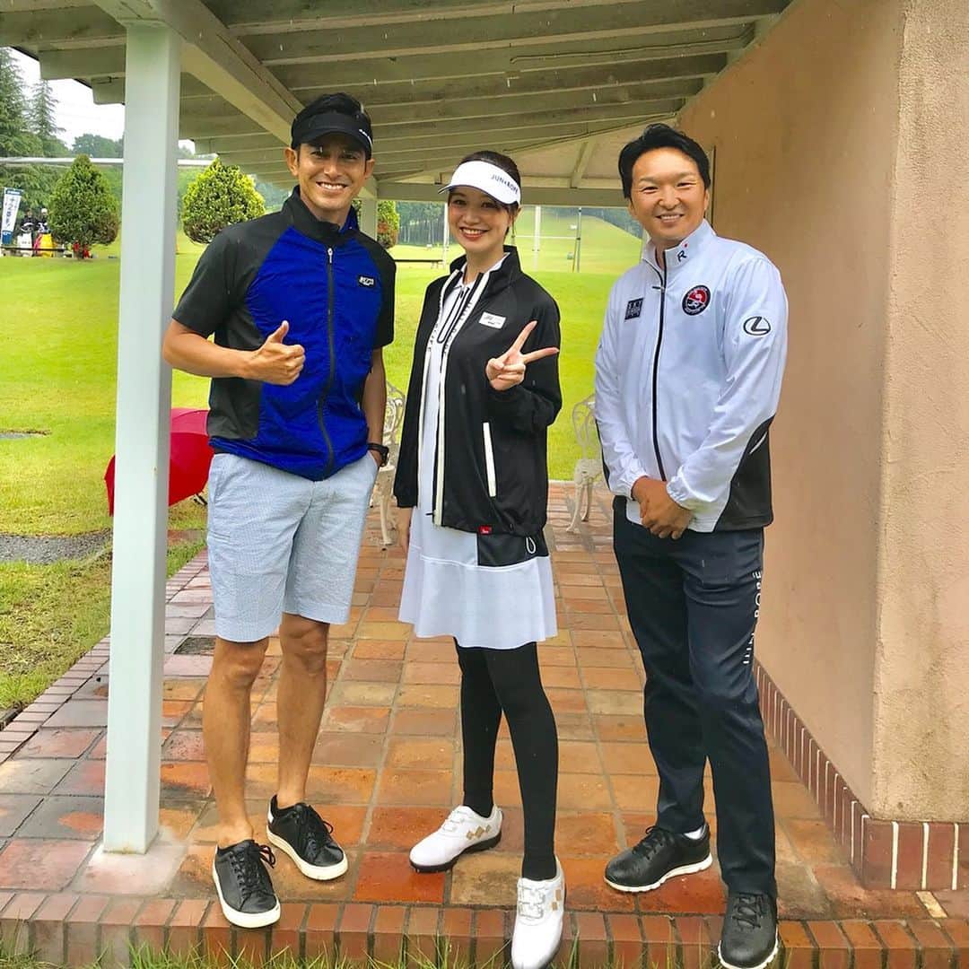 三枝こころさんのインスタグラム写真 - (三枝こころInstagram)「今日は @junandrope のコンペ⛳️ ゲストが豪華過ぎる ️ 肥野さん、進藤さん、飯島プロ、笹原プロの4人です ...