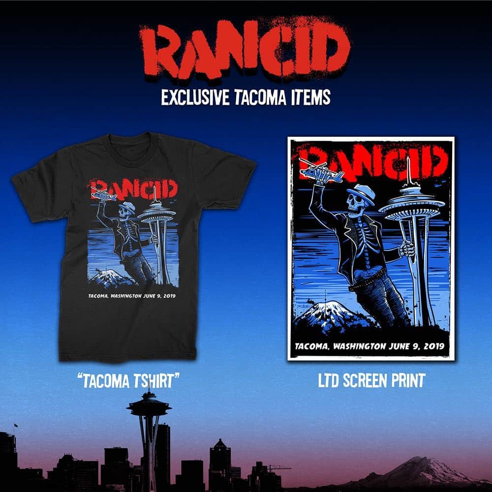 Rancidさんのインスタグラム写真 - (RancidInstagram)「Tacoma, exclusive merch ...
