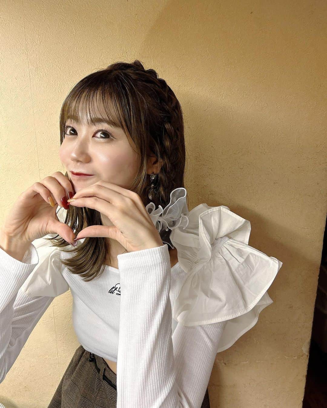 久木田菜々夏さんのインスタグラム写真 - (久木田菜々夏Instagram)「ヘアアレンジ可愛い？🎀♡ #アイドルヘア」11月28日 23時 ...