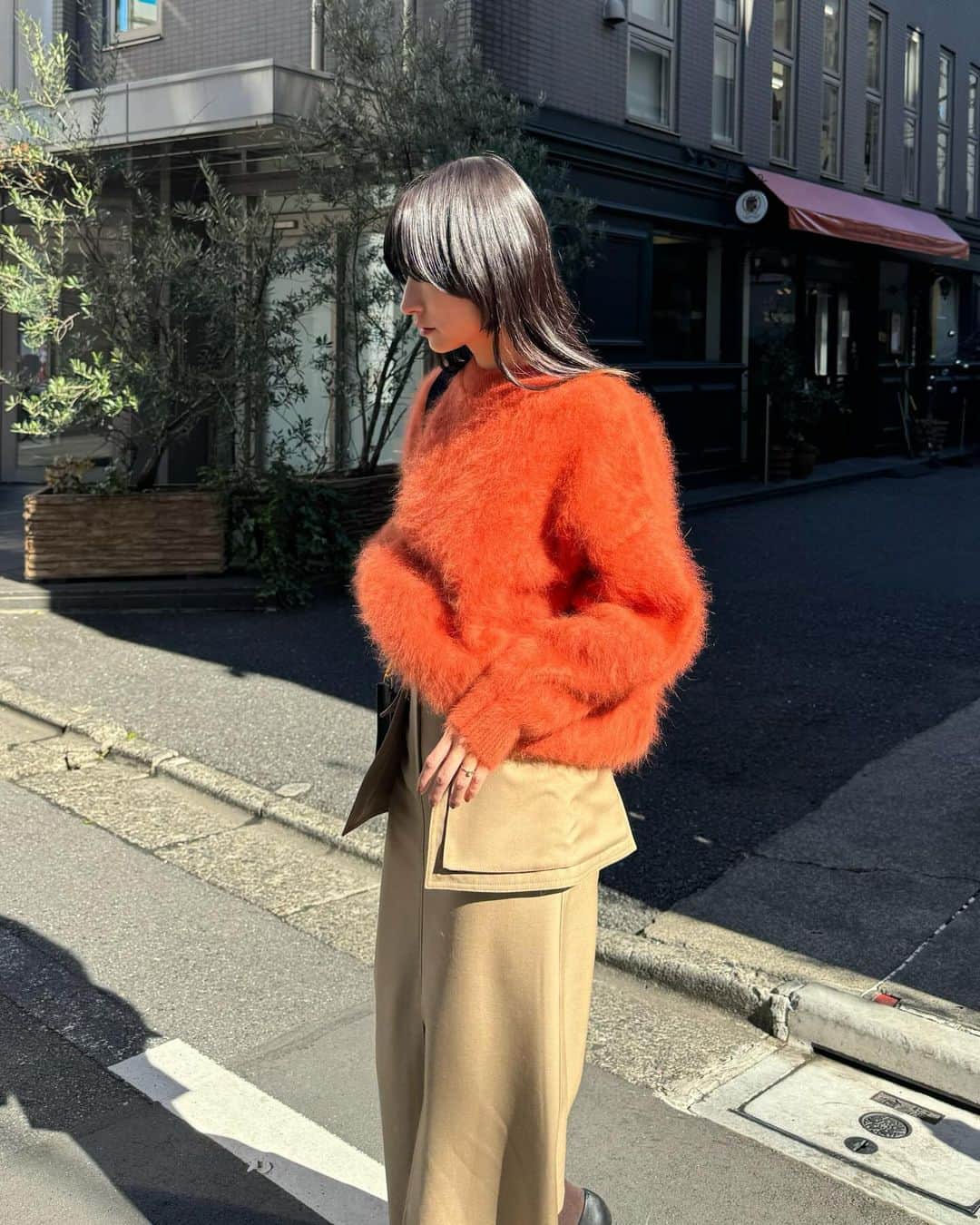 松本恵奈さんのインスタグラム写真 - (松本恵奈Instagram)「毎年、大人気のアンゴラシリーズ。 今年はオレンジ色を作りました🍊可愛すぎてたまらん♡ 派手だけどアンゴラのフワフワ感が ...