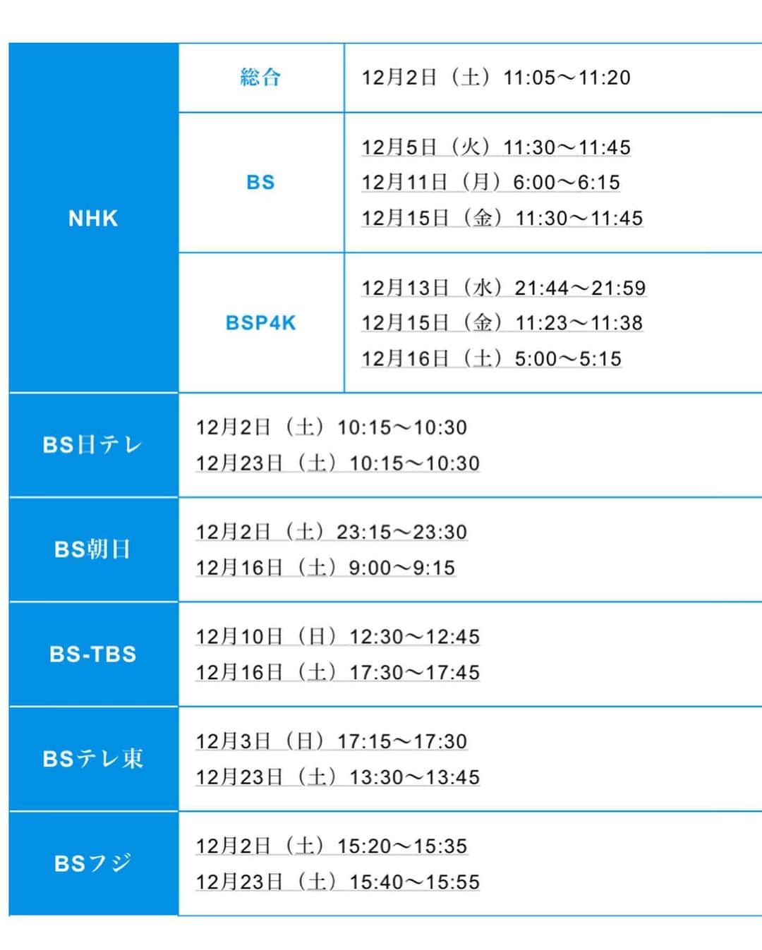 森千晴さんのインスタグラム写真 - (森千晴Instagram)「4K8K衛星放送 開局5周年 NHKと民放5局で放送される イチオシ番組をピックアップする番組に、ご覧のスケジュールで ヨン ...