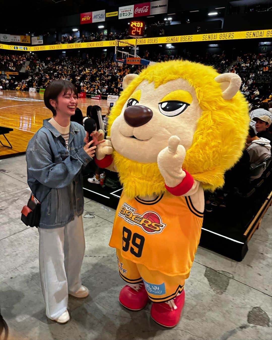 クリスティーナ菜波さんのインスタグラム写真 - (クリスティーナ菜波Instagram)「12/10 仙台89ERS vs シーホース三河📍ゼビオアリーナ仙台 Bフェスが開催中ということで ...