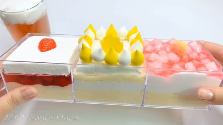 Emiko Ffujioさんのインスタグラム動画 - (Emiko FfujioInstagram)「🍰🍓🧁🍋🍰🧁🍑🍰🧁🍓🍰🧁🍋 ...