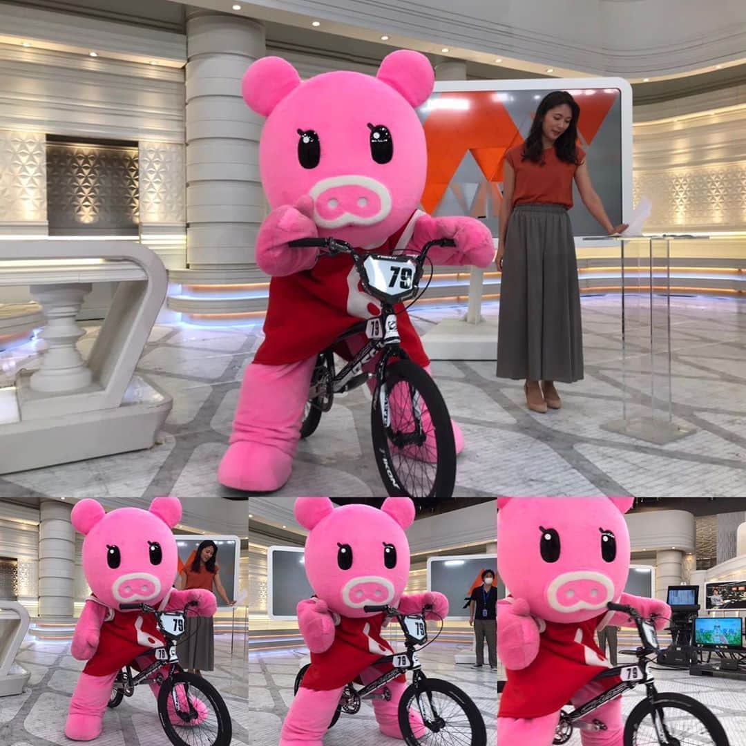 TBS「Nスタ」さんのインスタグラム写真 - (TBS「Nスタ」Instagram)「‪きょうのブーナ💕‬ ‪#ブーナ #boona #小林由未子 #BMX #tbs #Nスタ ‬」6月9日 ...
