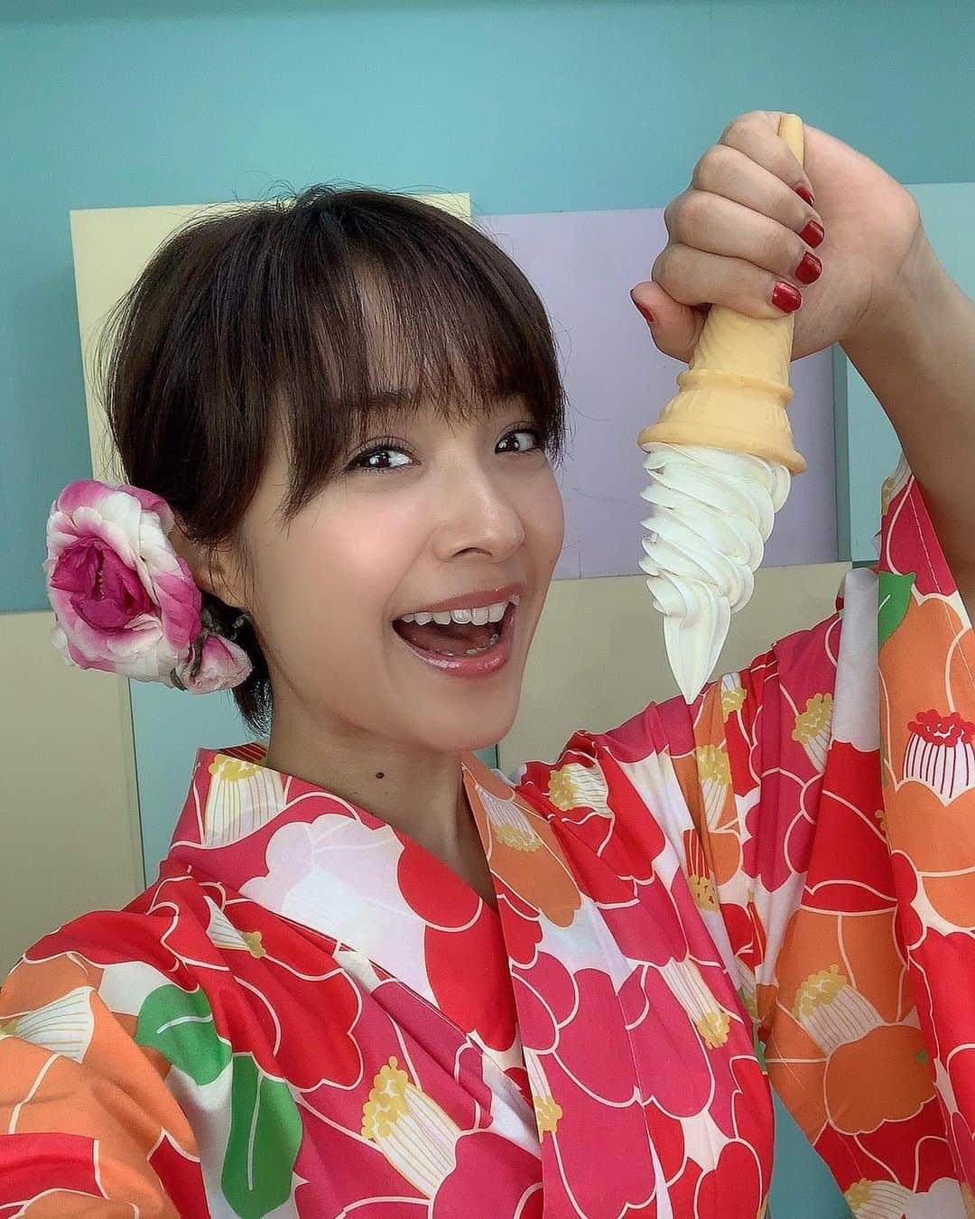 みひろさんのインスタグラム写真 - (みひろInstagram)「浴衣はいいよなぁ〜🌼 #みひろ #mihiro #미히로 #朝美穗香」8月2 ...