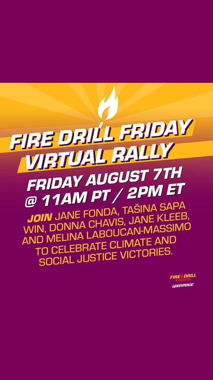 ジェーン・フォンダさんのインスタグラム動画 - (ジェーン・フォンダInstagram)「repost @firedrilldriday ...