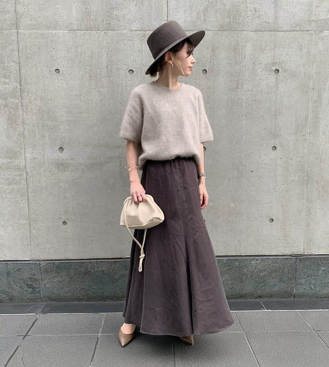 ukapiさんのインスタグラム写真 - (ukapiInstagram)「⠀ ⠀ ⠀ 半袖PO可愛すぎてまた着る🐏🤍 最近買ってよかったNO.1 ⠀ ⠀ #plage#プラージュ#ハット被り ...