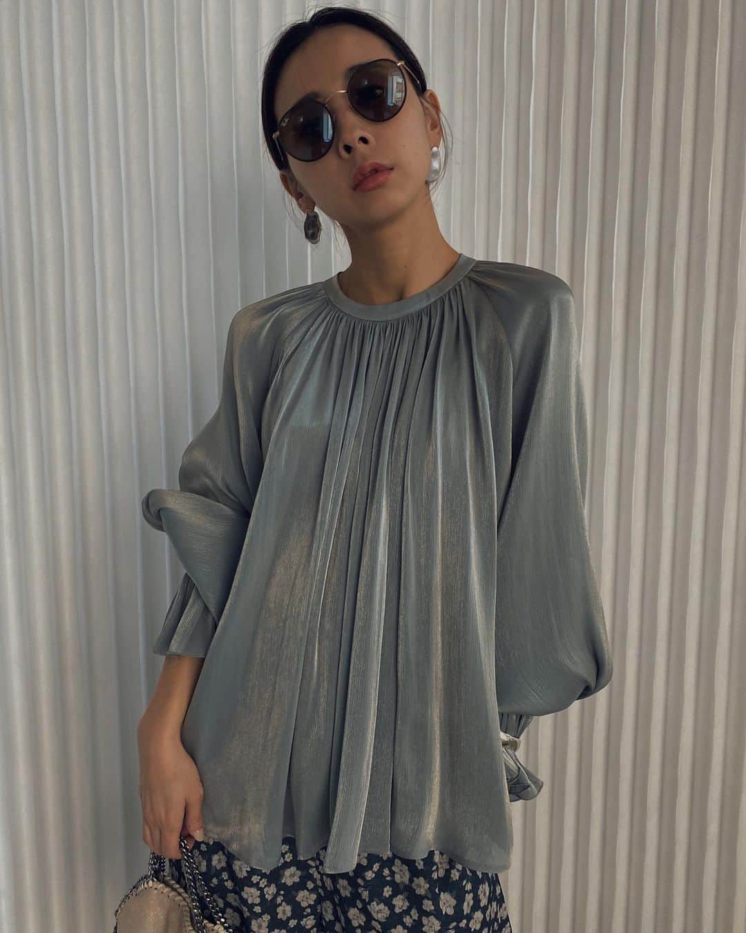 黒石奈央子さんのインスタグラム写真 - (黒石奈央子Instagram)「あめりふく . . 2way SOFT VOLUME BLOUSE ¥15000 8/25 MIA VINTAGE ...