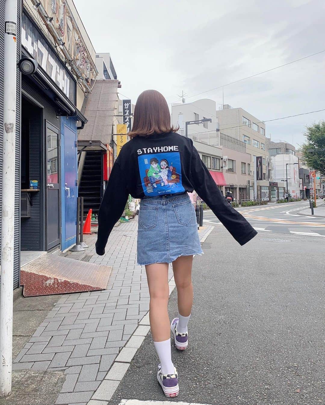 福山梨乃さんのインスタグラム写真 - (福山梨乃Instagram)「ロンTの季節がやってきた〜^^！この季節楽しみたい、、、🍂食欲の秋 ...