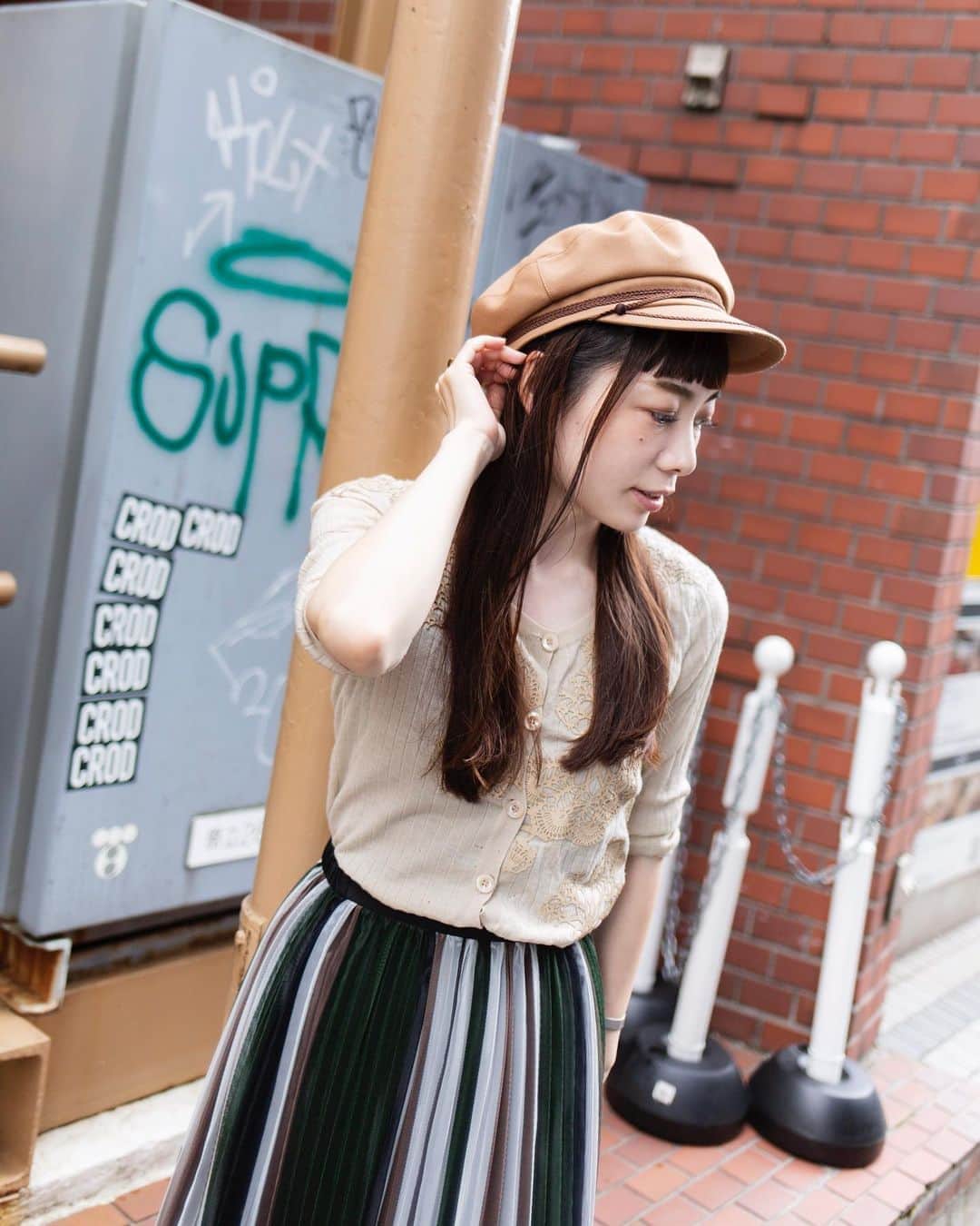 CA4LAさんのインスタグラム写真 - (CA4LAInstagram)「． ． 洗練されたミリタリーな表情が魅力のマリンキャップ。 ． こだわりの素材使いやディテールで 女性らしい繊細な ...