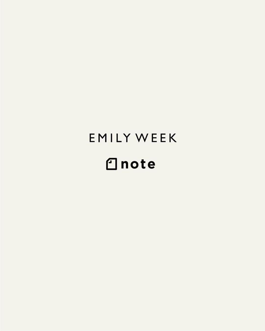 EMILY WEEKさんのインスタグラム写真 - (EMILY WEEKInstagram)「- information #EMILYWEEK ...