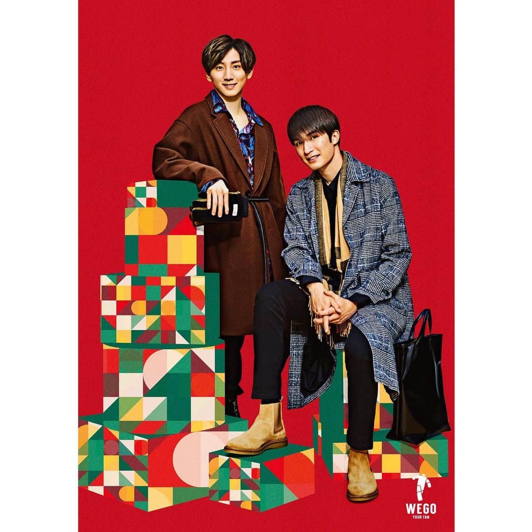 WEGOさんのインスタグラム写真 - (WEGOInstagram)「WEGO×SixTONES ジェシーさん(写真右) ︎オーバーコート [グレーチェック1]¥7,699(税込) ︎ビッグ ...