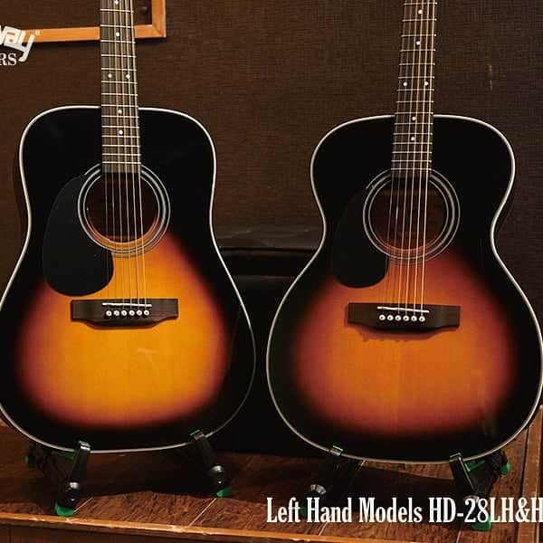 Deviserさんのインスタグラム写真 - (DeviserInstagram)「【左利き用モデルHeadway HD-28LH&HF-28LHに新色サンバーストが登場！】 アコースティック ...