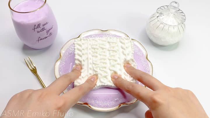 Emiko Ffujioさんのインスタグラム動画 - (Emiko FfujioInstagram)「🤍🌨🧶🌨💜🌨🧶🌨💜🌨🧶🌨🤍 ...