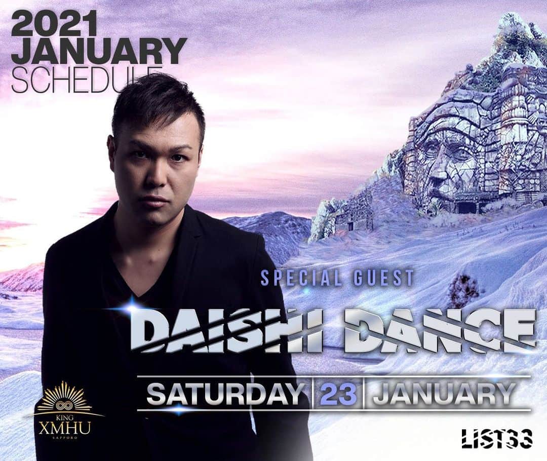 DAISHI DANCEさんのインスタグラム写真 - (DAISHI DANCEInstagram)「【1.23.SAT札幌】 @kingxmhu #KINGXMHU #キングムー ...
