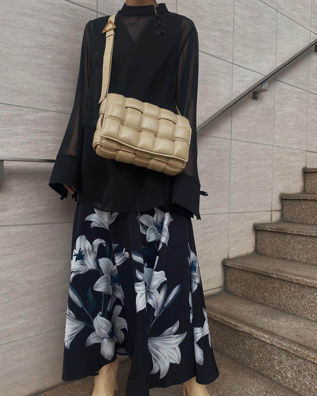 黒石奈央子さんのインスタグラム写真 - (黒石奈央子Instagram)「あめりふく . . 3way adela layered dress ¥23000 2/19 . . シアーなトップス ...