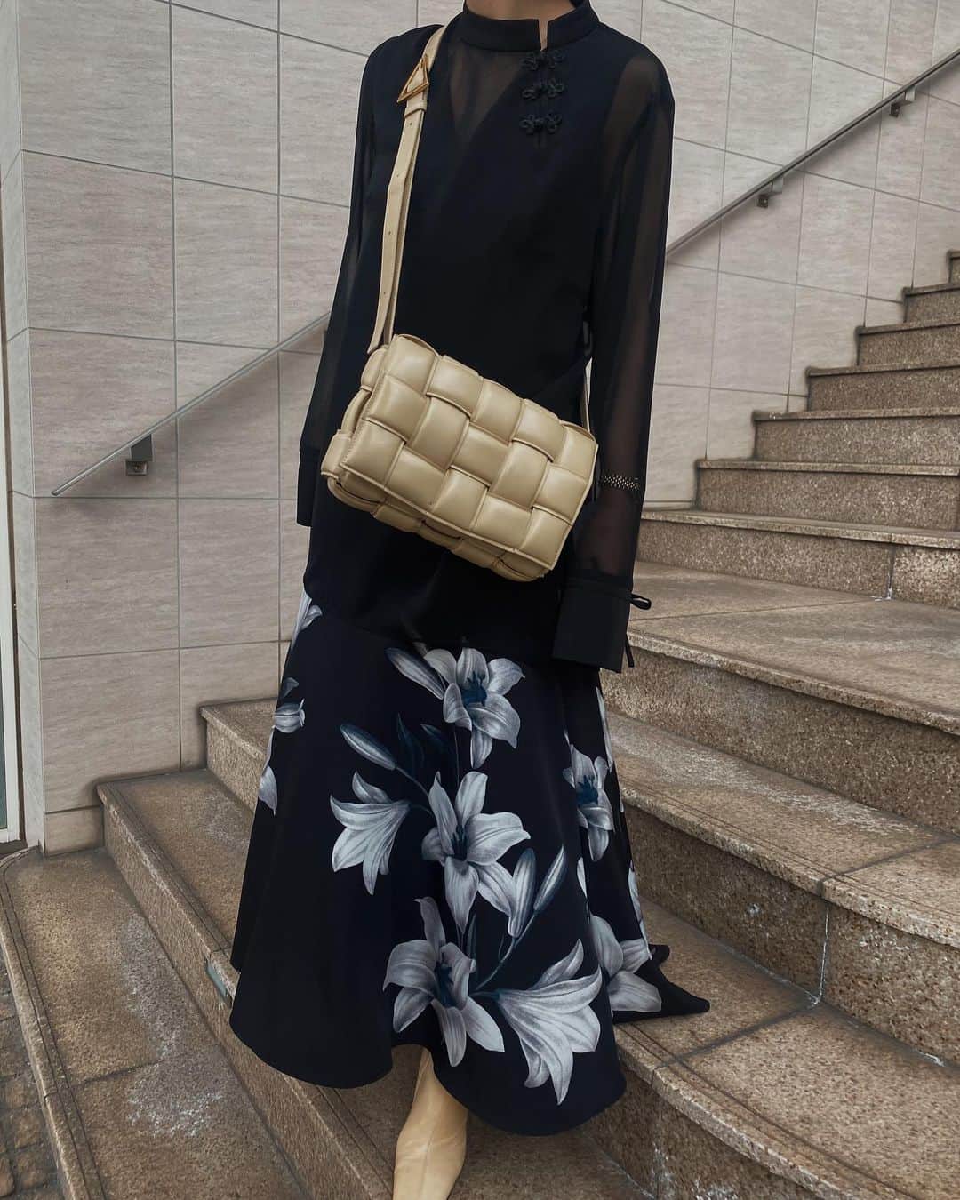 黒石奈央子さんのインスタグラム写真 - (黒石奈央子Instagram)「あめりふく . . 3way adela layered dress ¥23000 2/19 . . シアーなトップス ...