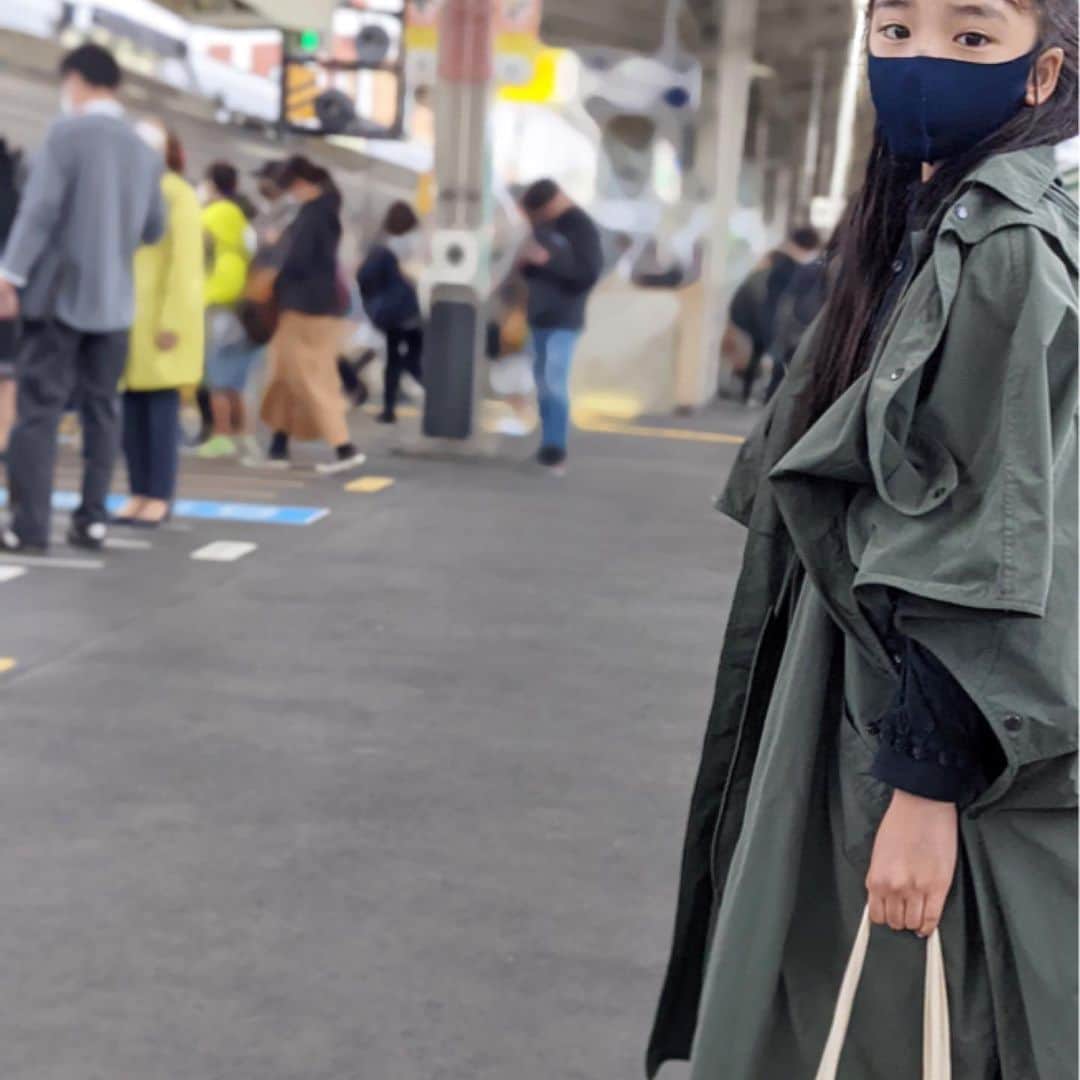 Rieさんのインスタグラム写真 Rieinstagram 「swipe2枚目のみーちゃんアウターと似ていたし着て即決。 なんでも出会いは