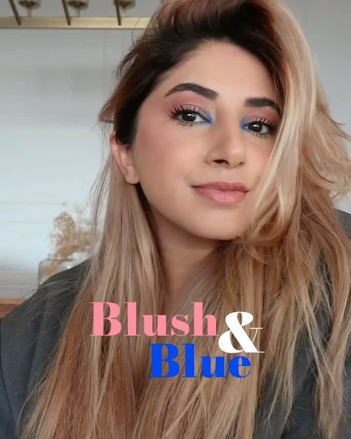 Aashna Shroffさんのインスタグラム動画 - (Aashna ShroffInstagram)「Blush & Blue with @myntrabeauty 💙💕 I’ve ...